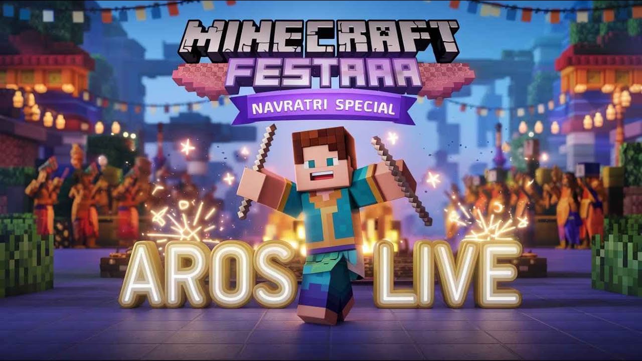 🟡 24/7 Navratri Special Minecraft Festaa SMP Day - 1 / #minecraft # ...