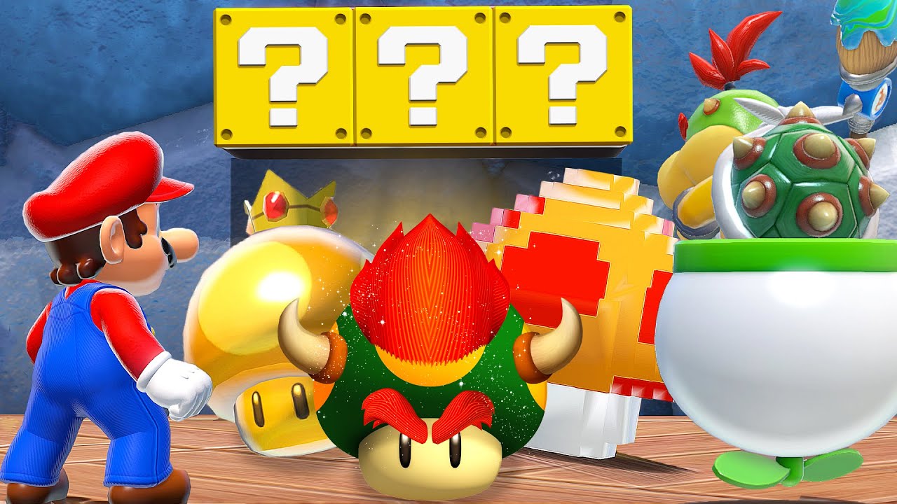 What happens when Mario use the Fury Sun, Golden and Mega Mushroom ...