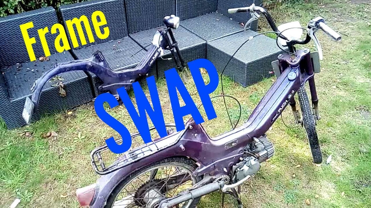 Puch Maxi S frame swap - YouTube
