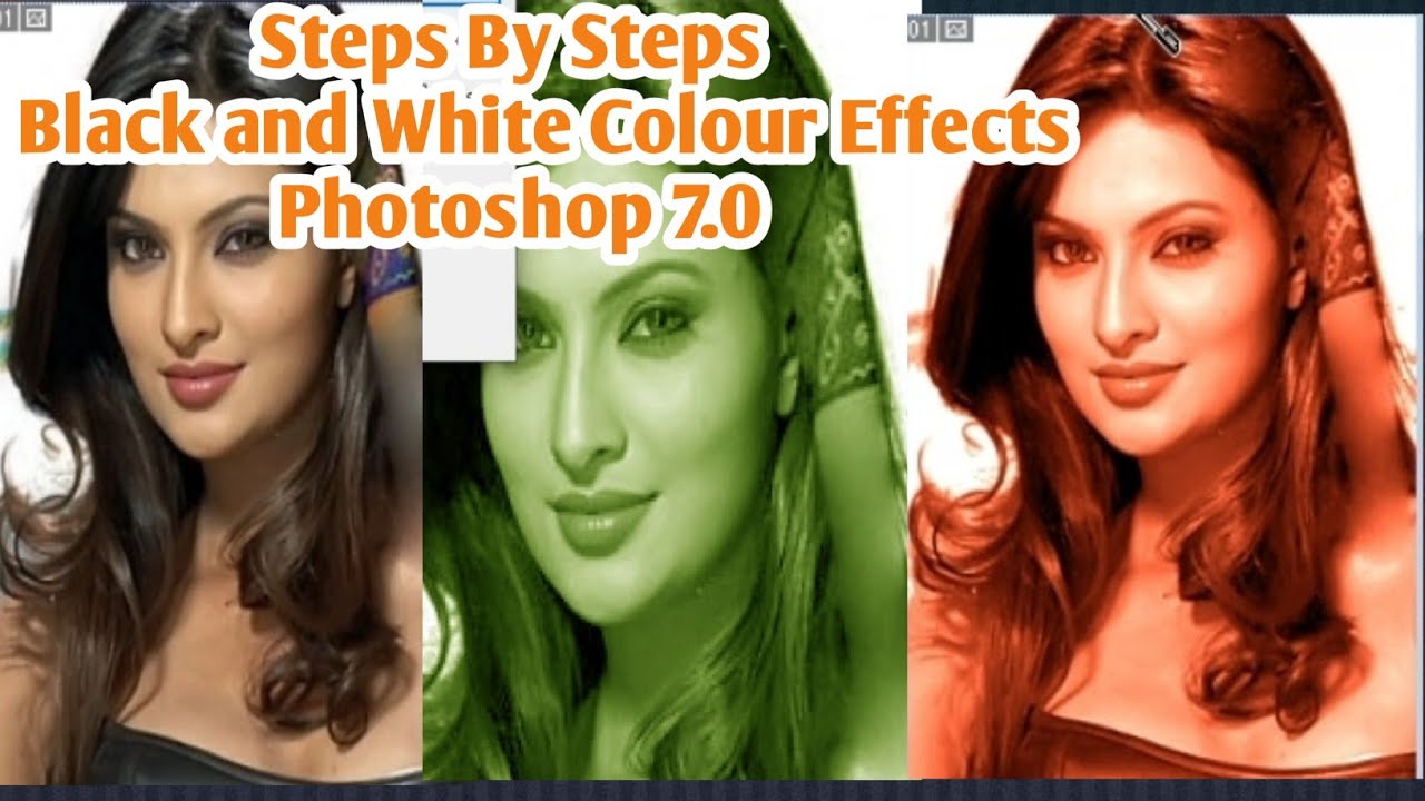 How To Make a Black And White Colour Effects in Adobe Photoshop ...