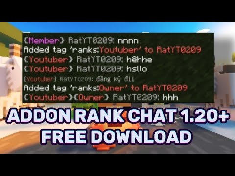 Chat Ranks Addon Minecraft Bedrock 1.20 | By GamersMINIxx - YouTube