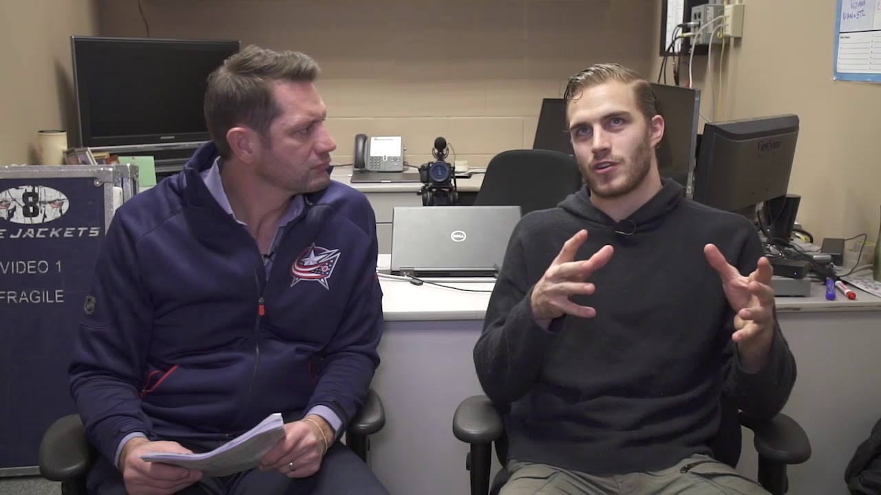 Jody Shelley and Alexander Wennberg break down recent CBJ film. - YouTube