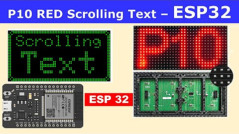 P10 RED Animation ESP32 - YouTube