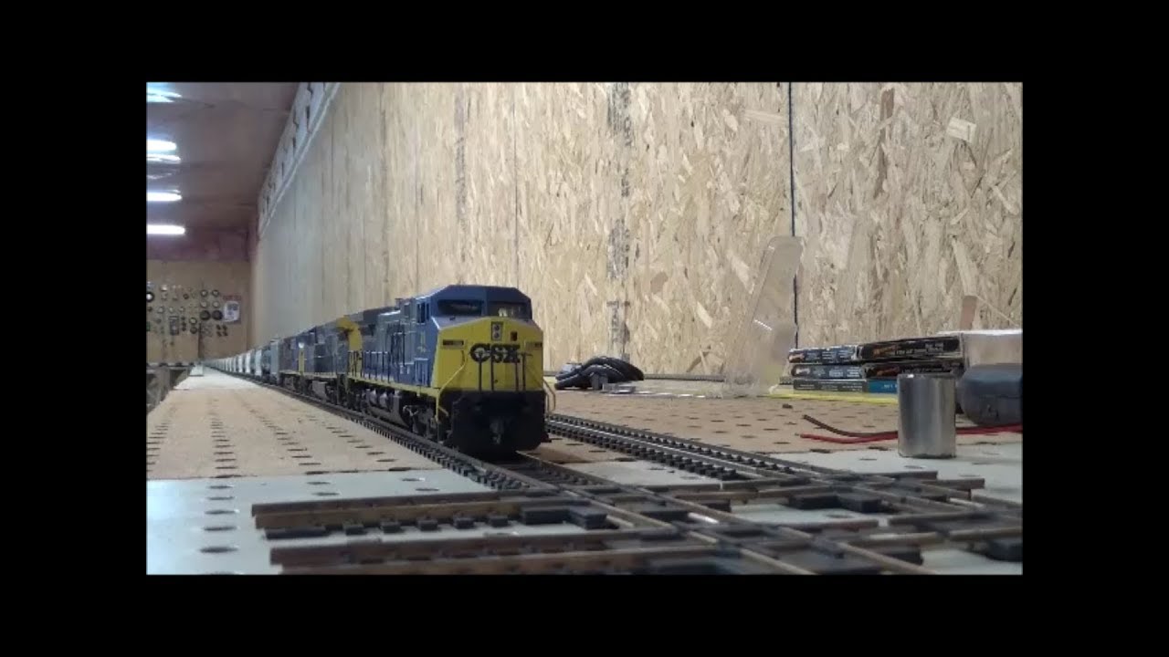 CSX DT&I mixed oil tanker and grain train Ho scale - YouTube
