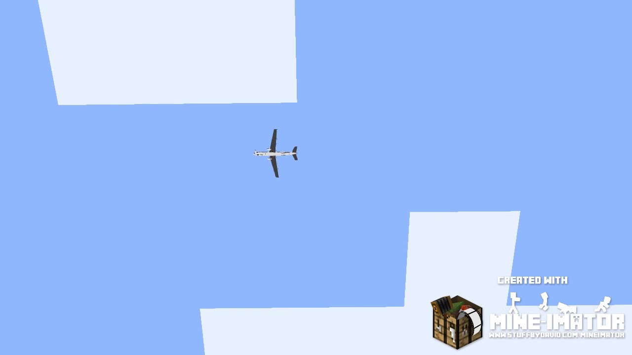 Mine-imator - Big Plane Flying by - YouTube