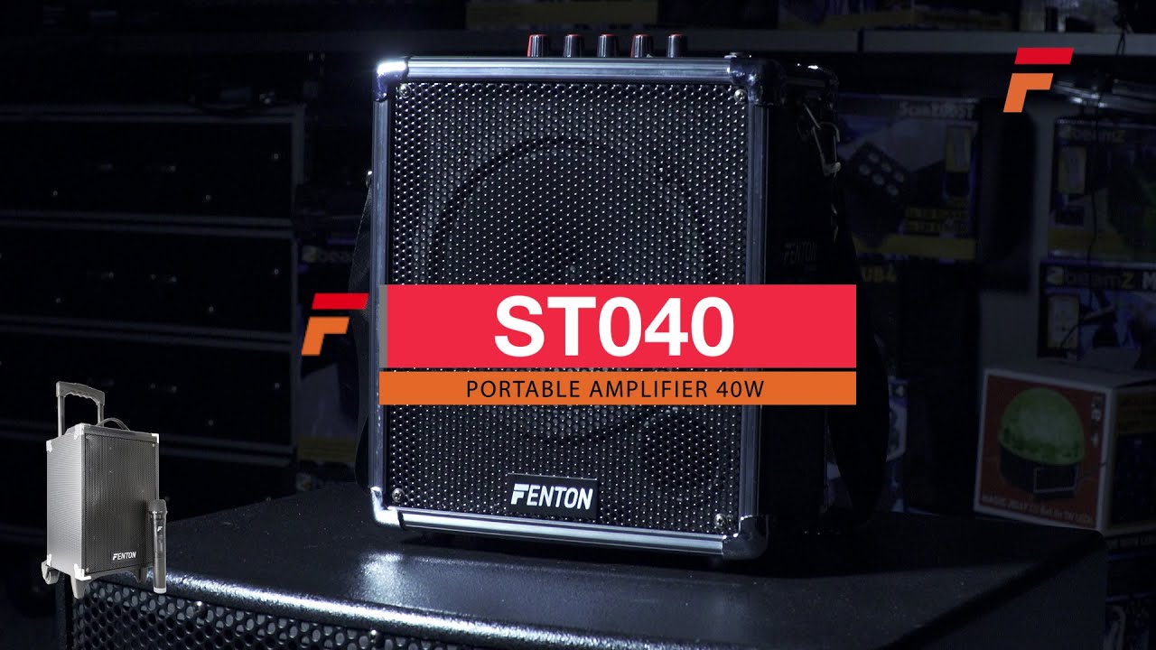 Fenton ST040 Portable Amplifier 40W BT/MP3/USB/SD/VHF 170.052 - YouTube