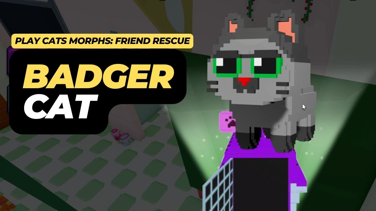 Badger Cat Location - Roblox Play Cats Morphs: Friend Rescue - YouTube