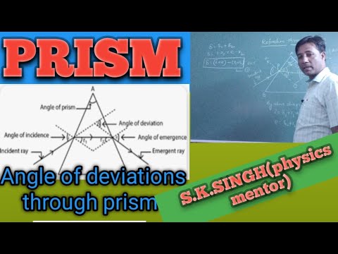 PRISM CLASS 12TH#ANGLE OF DEVIATION THROUGH PRISM BY PHYSICS MENTOR ...
