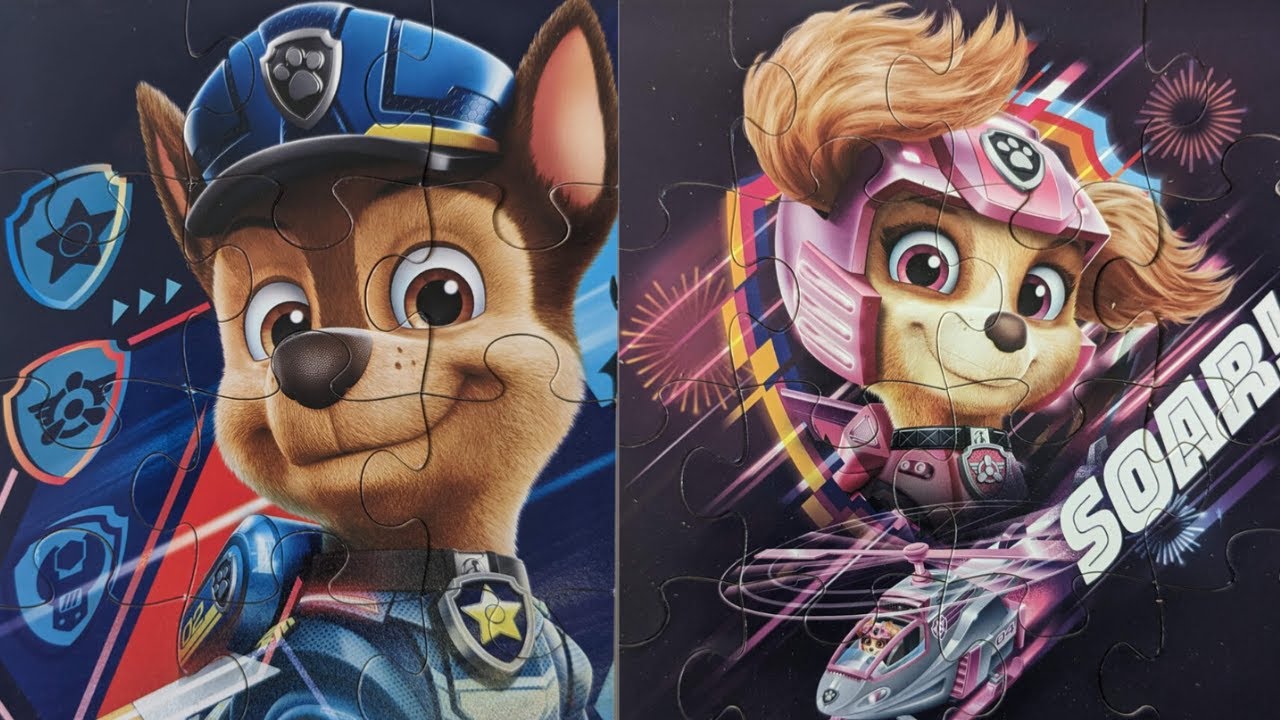 Paw Patrol Chase Skype Puzzle for Kids | Dollar Toys for kids - YouTube