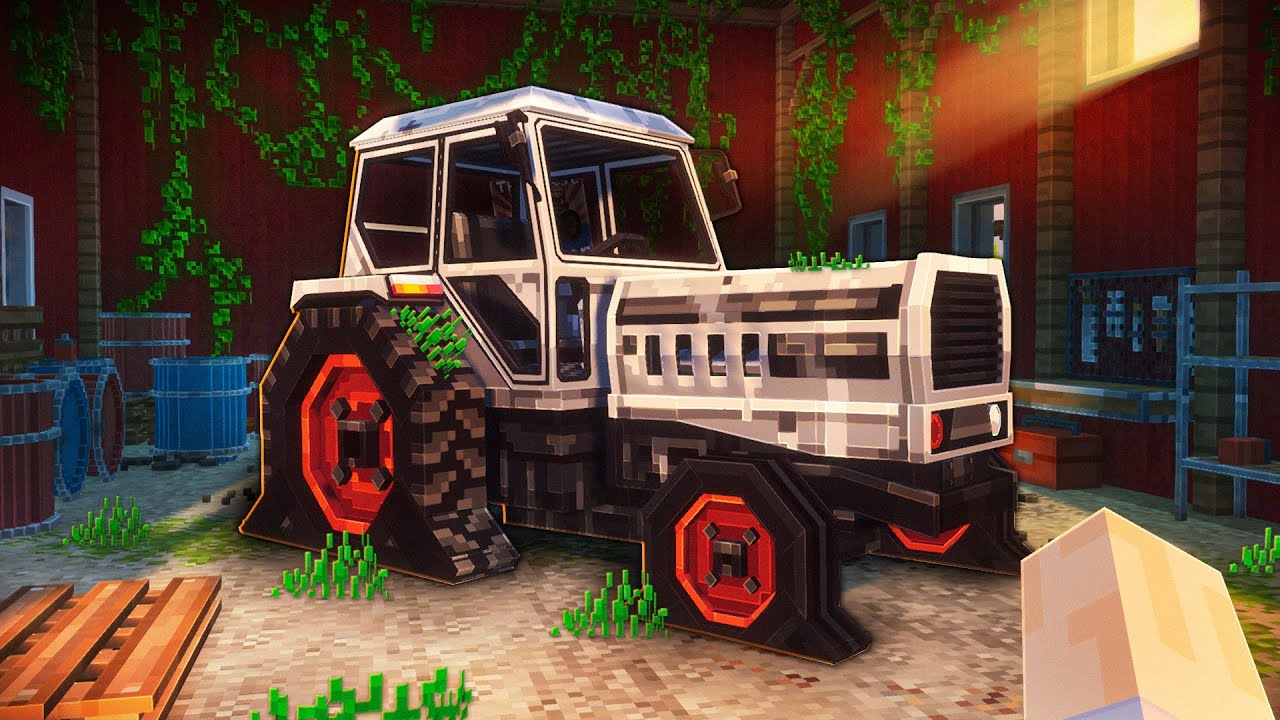 RESTORATION OF AN ABANDONED TRACTOR IN MINECRAFT! - YouTube