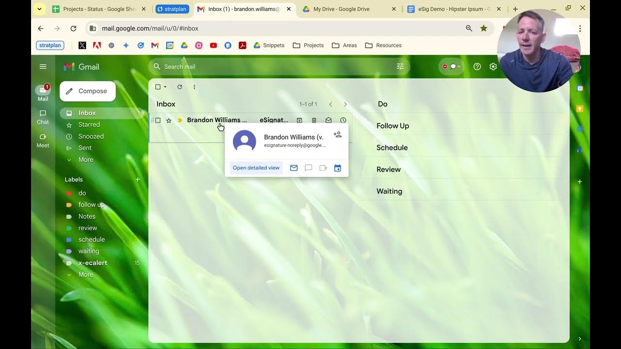 My Lazy Spot - Google Docs - eSignatures / Demo of How to Apply and Use Electronic Signatures ...