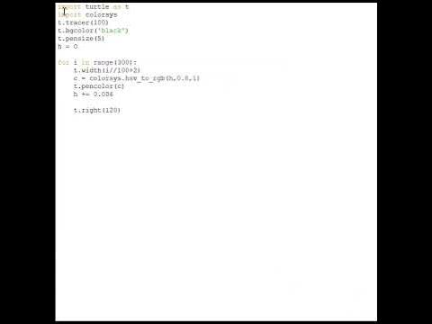 Python turtle graphic design || python coding status #shorts # ...