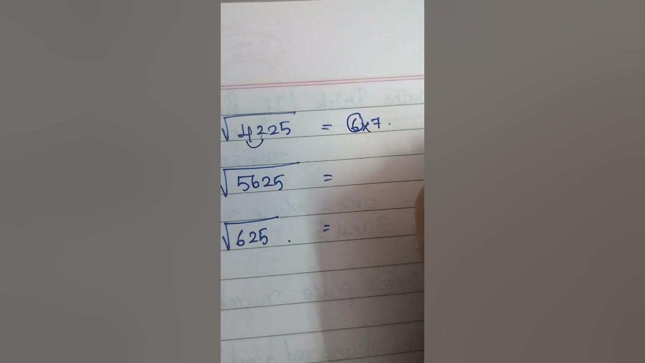 Easy square root trick #shortsfeed #maths #shorts @littlesinghas - YouTube