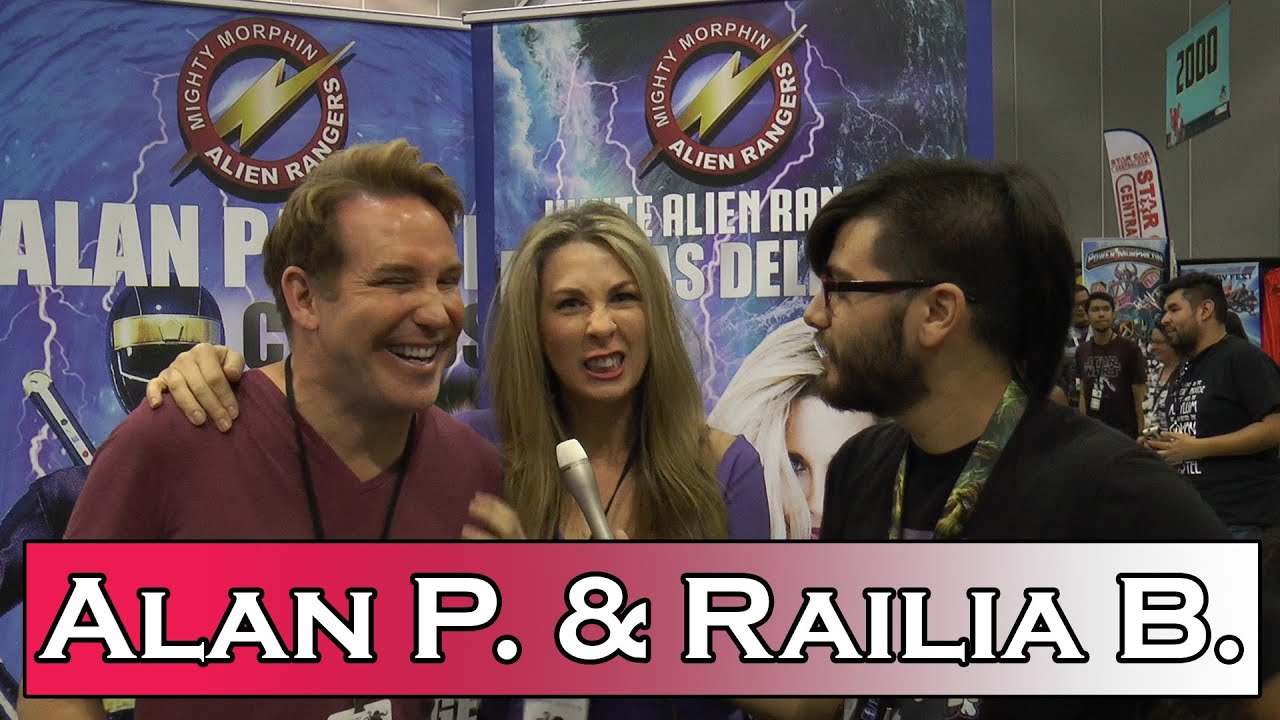 Alan Palmer and Railia Baroudi - Comikaze 2015 - Mighty Morphin Alien ...