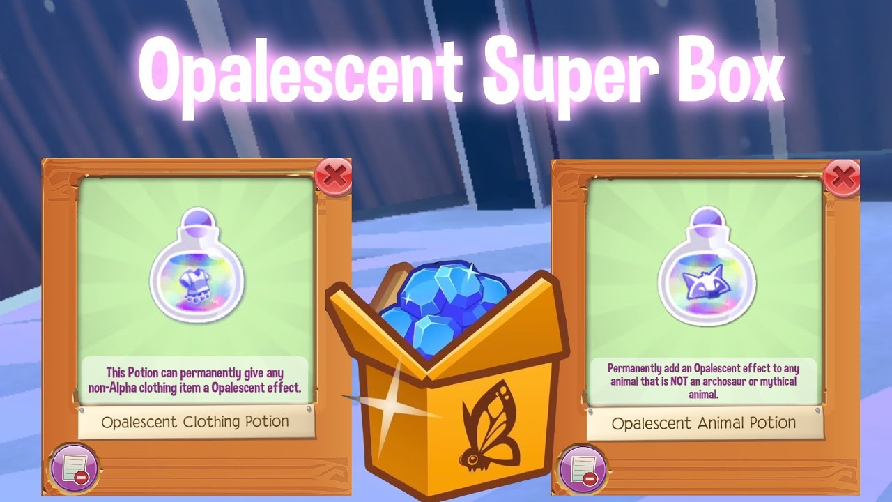 *NEW OPALESCENT SUPER BOX* OPALESCENT ANIMAL POTIONS AND CLOTHING ...