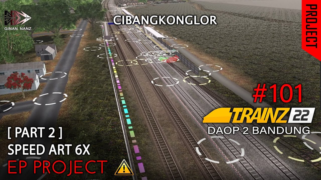 CIBANGKONGLOR PART 2 | SPEED ART - TRAINZ SIMULATOR INDONESIA - YouTube