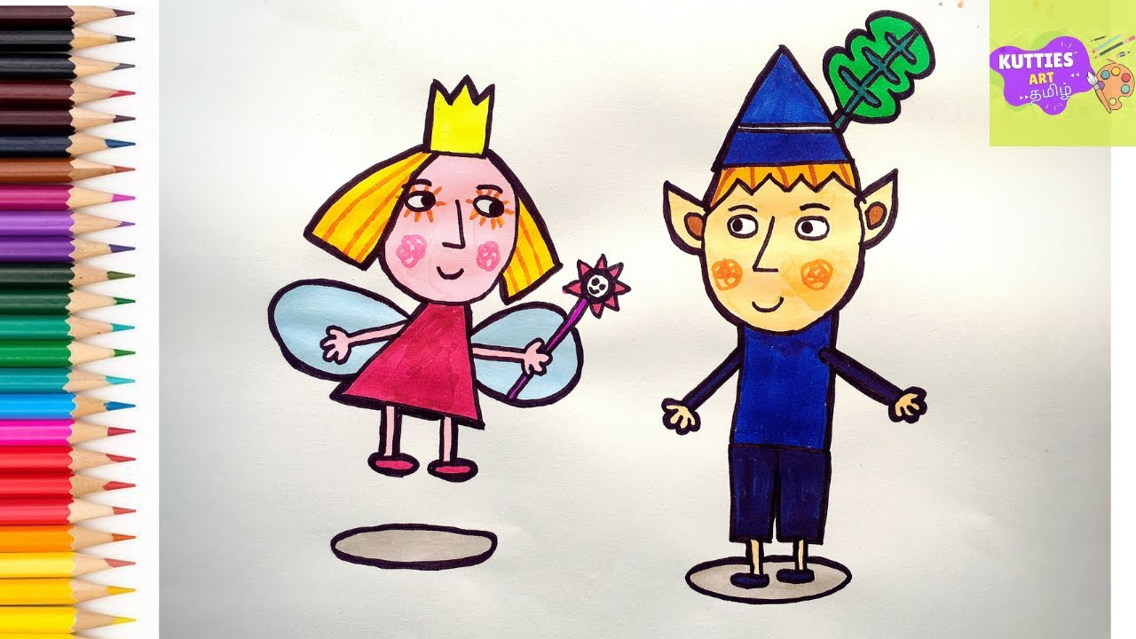 Ben and Holly வரையலாம்/ Ben & Holly was ast drawing video for kids ...