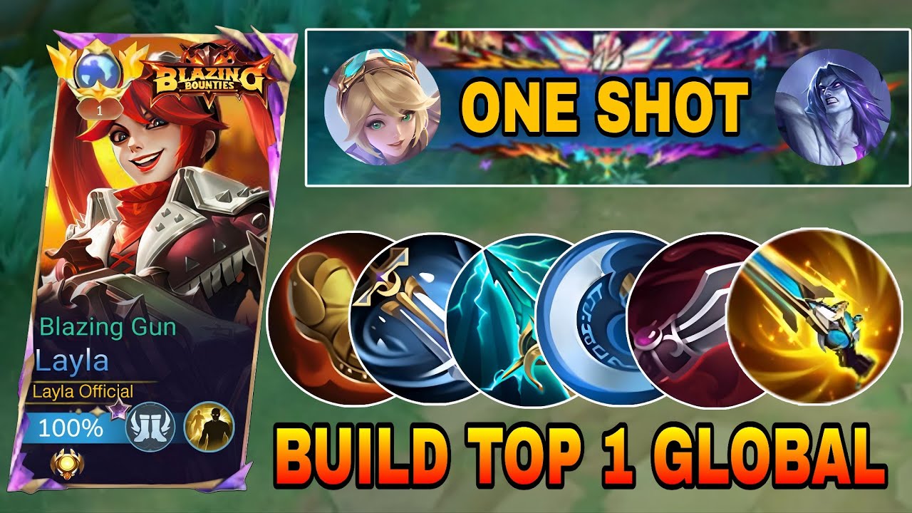 SUPREME LAYLA ONE SHOT BUILD IS BACK! 1 HIT CRAZY DAMAGE!! | LAYLA BEST ...