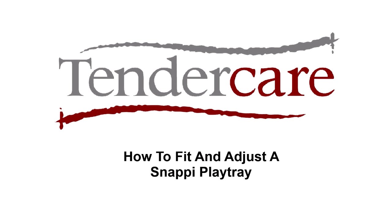 How To Fit And Adjust A Snappi Playtray - YouTube