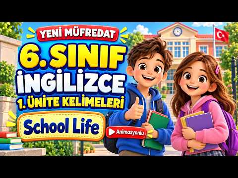 6. Sınıf İngilizce 1. Ünite Kelimeleri - School Life
