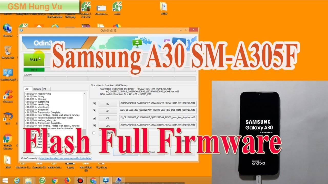 Samsung Galaxy A30 SM-A305F Flash Full Firmware Android 9.0 By Odin3 ...