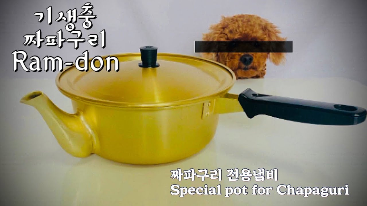 ENG) 짜파게티 전용냄비로 '기생충' 채끝 짜파구리 만들기. 기발한 주방용품 Chapaguri recipe - YouTube