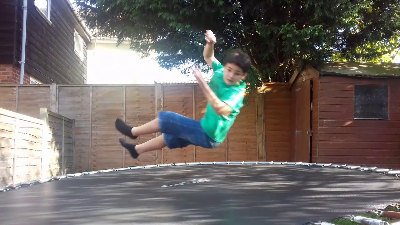 How to do tricks on your trampoline ( first video ) - YouTube