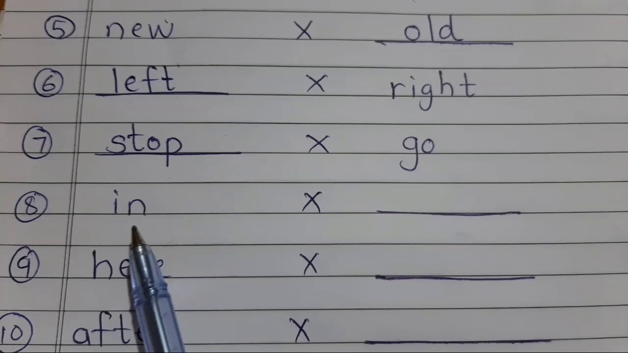Revision for 1st std/ English online study - YouTube