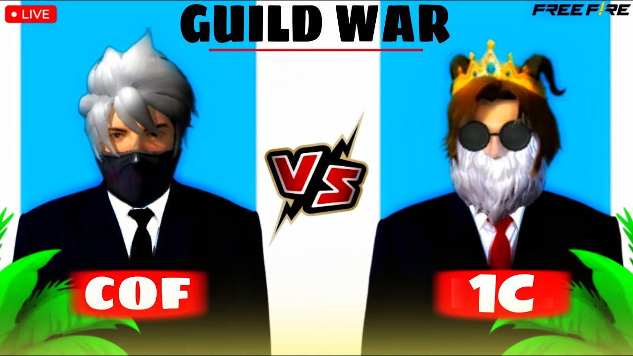 🔴[LIVE] | COF v/s 1C | 1V1 GUILD WAR!! #freefirelive #nonstoplive # ...