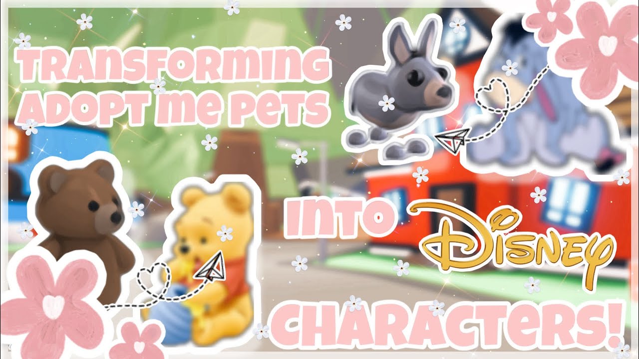 🐶Transforming ADOPT ME pets into DISNEY Characters!🐶 With my IRL BFF!💕 ...