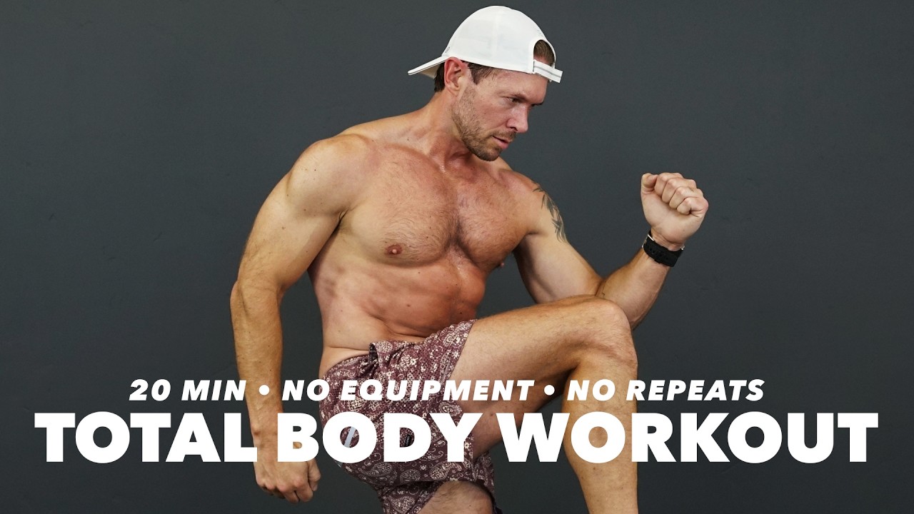 20 Minute Total Body Workout — No Equipment or Repeats - YouTube