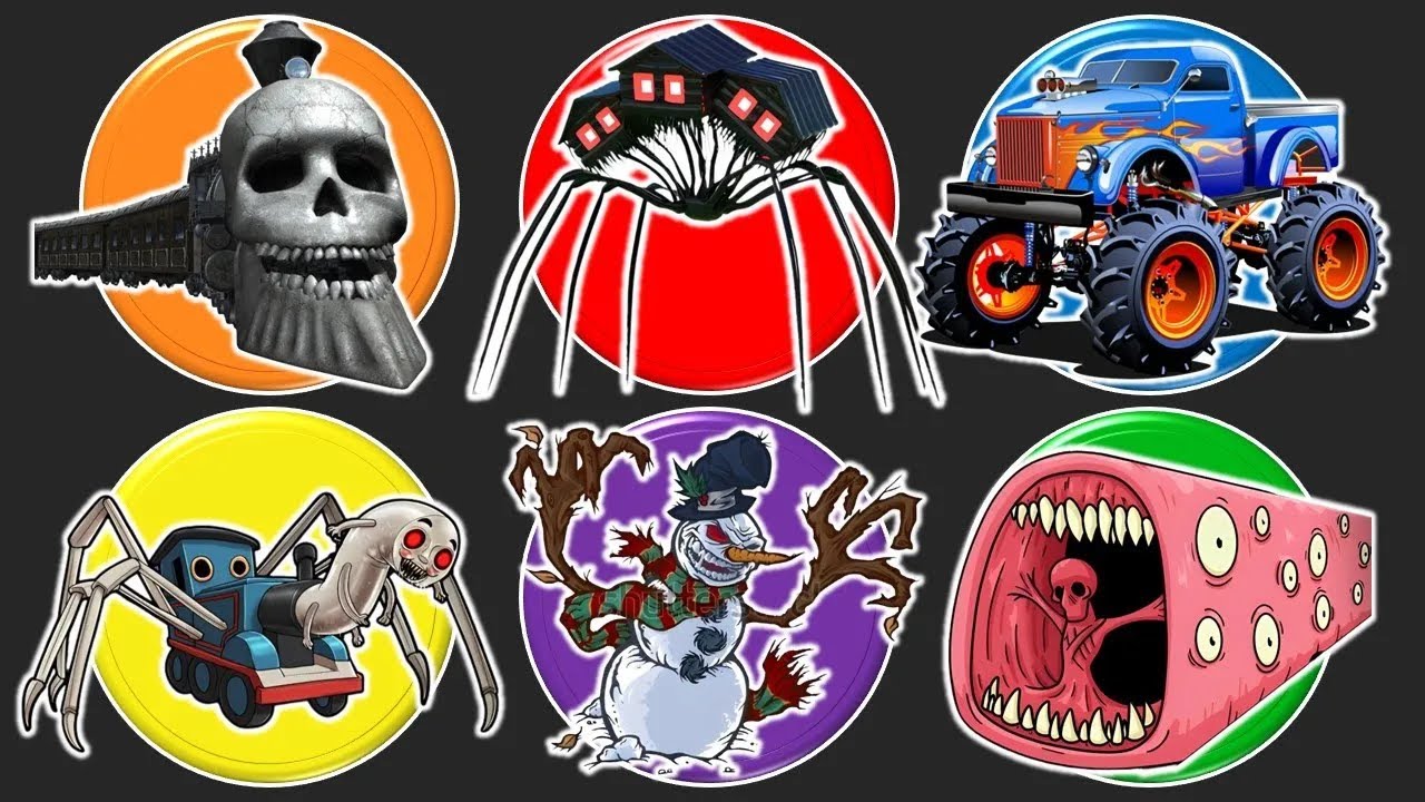 HUNTING MONSTER | Ghost Train, House Head, Truck Monster, Thomas Exe ...