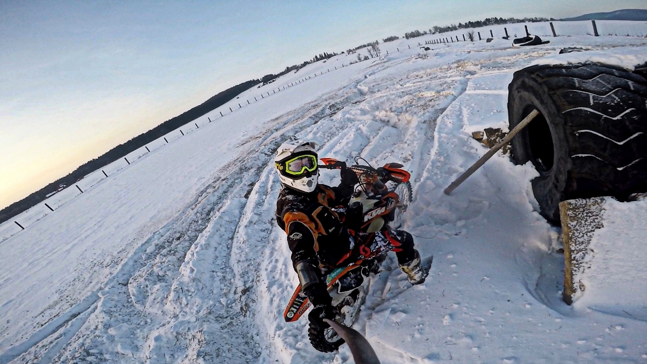 Winter Fun Ride KTM 450 - YouTube