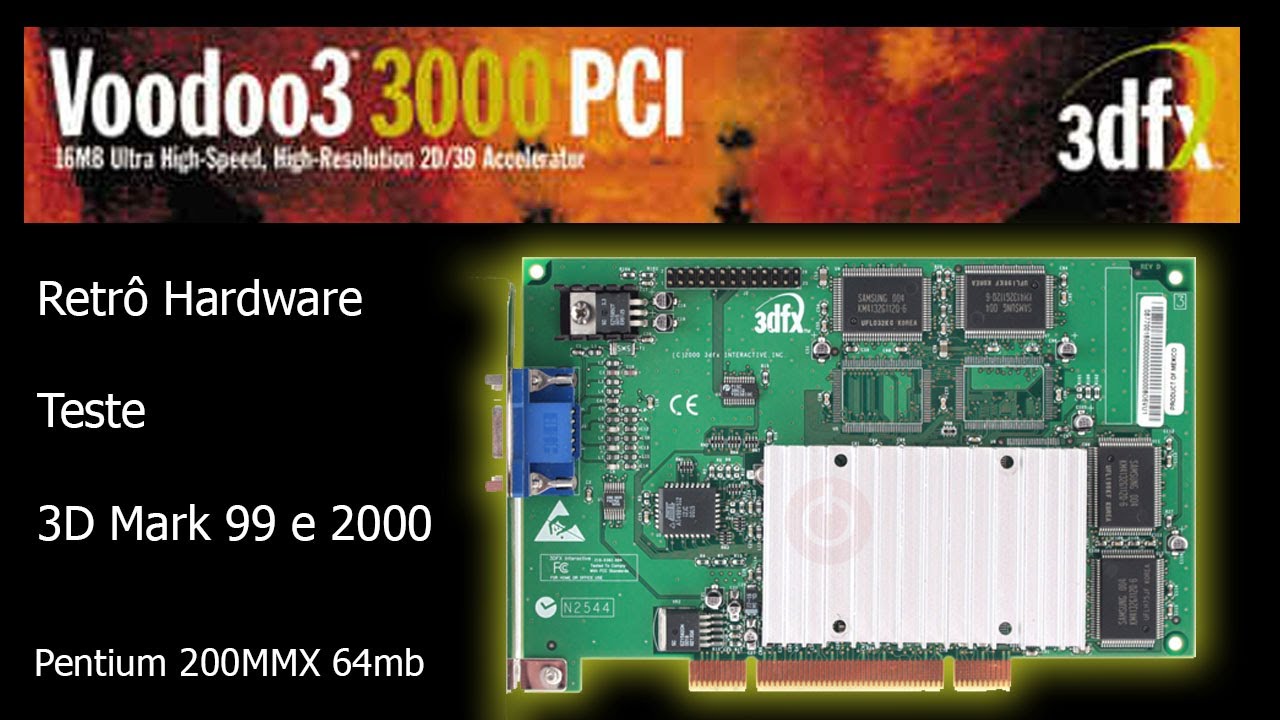 3dmark 99 voodoo3 3000 Test - YouTube