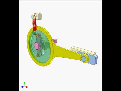 Slider-crank mechanism of snap motion - YouTube
