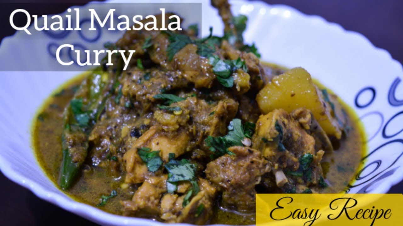 Quail Curry || Bater Masala Recipe || Quail Pepper Masala || Pinch of ...