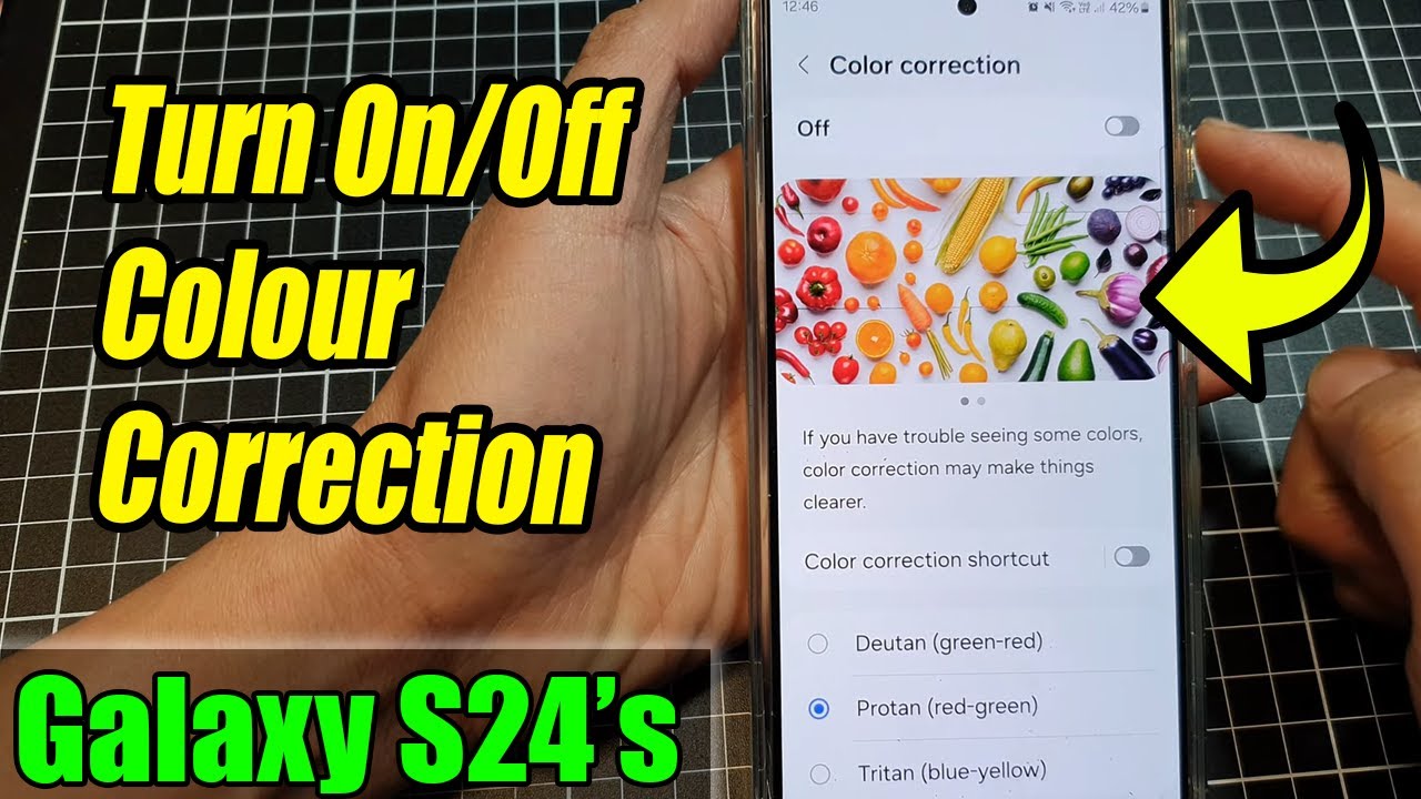 Galaxy S24/S24+/Ultra: How to Turn On/Off Color Correction - YouTube