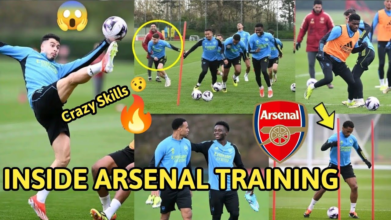 Martinelli Magical Skills In Training Today With | Gabriel Magalhaes ...