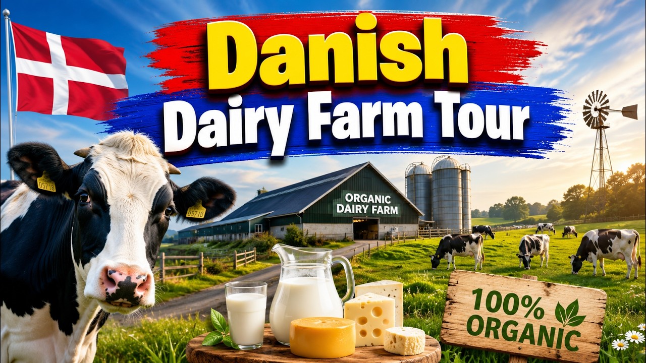 Dairy Farm Denmark 🇩🇰 | Inside an Organic Danish Dairy Farm | Cow ...