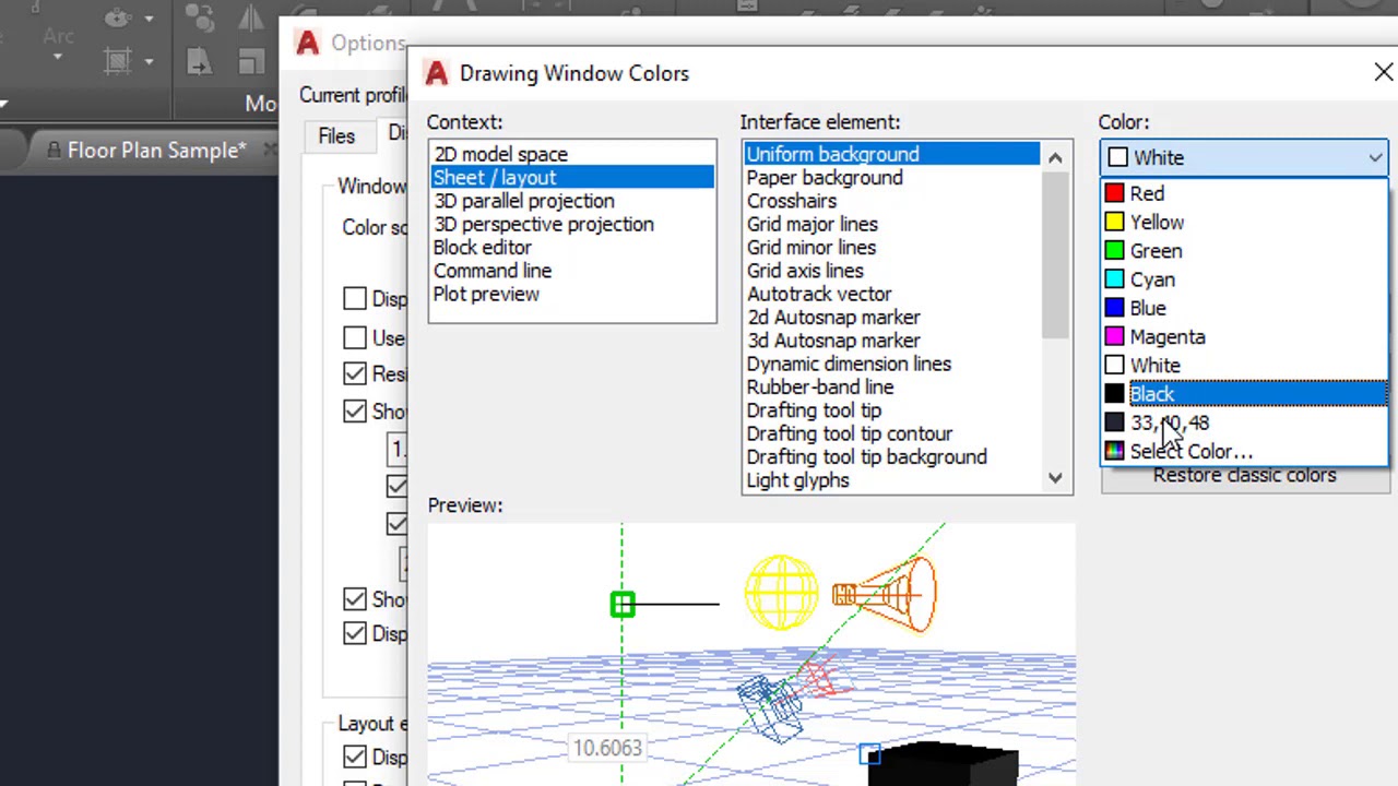 How To Change Cad Background model layout block Editor how-to-change-cad-background-model-layout-block-editor
