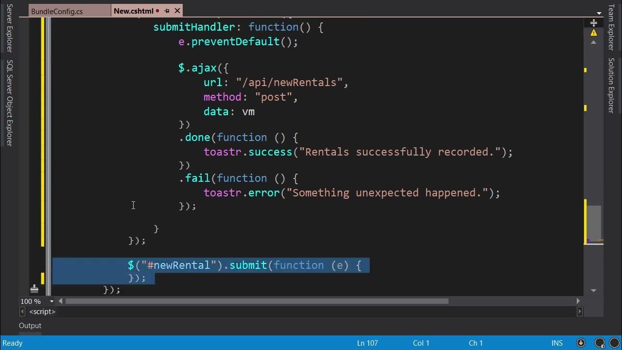 ASP.NET MVC-5 10.10 Building a Feature End to End Systematically - Implementing Client-side ...
