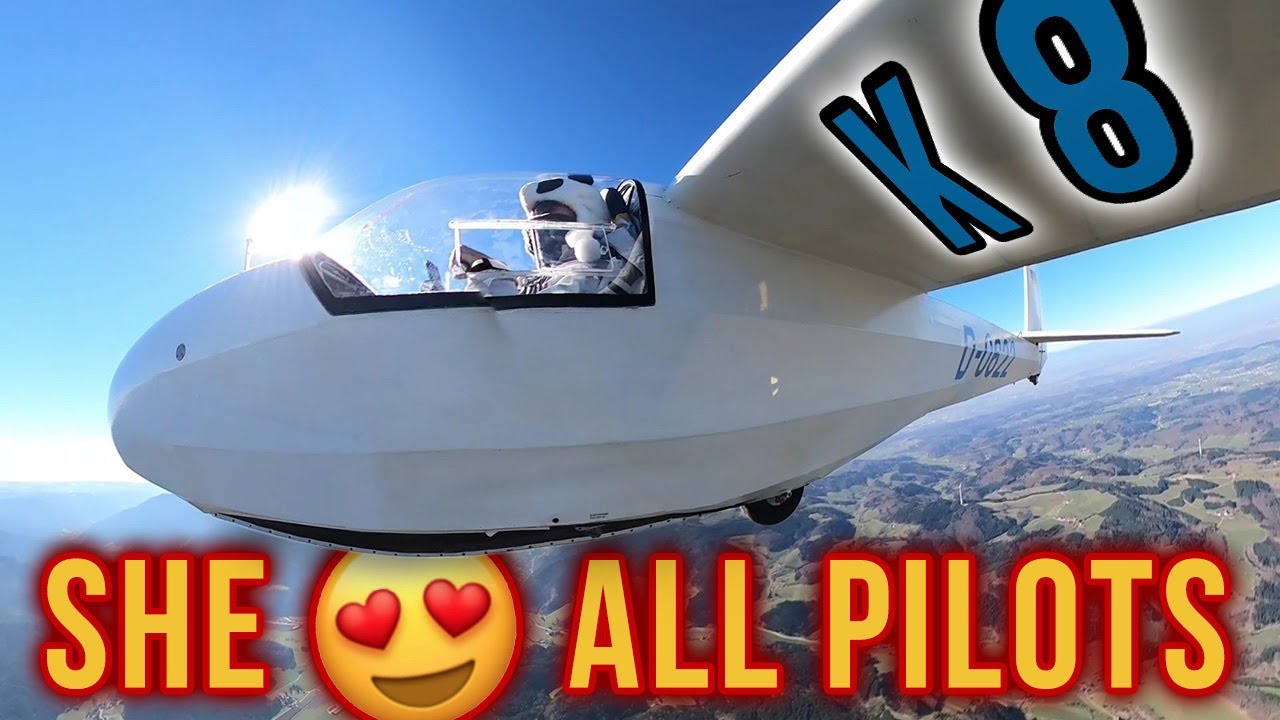 Wave Flying in a wooden Glider (Schleicher K8 / Ka8b) - YouTube