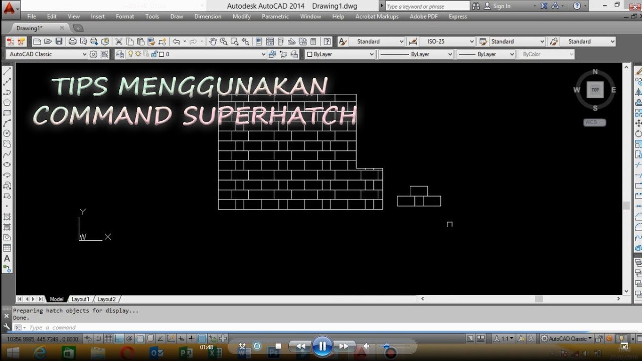 Tutorial AUTOCAD Comand SUPERHATCH - YouTube