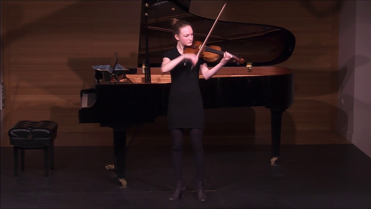 Audrey Shadle plays Bach Sonata No 1, Siciliano - YouTube