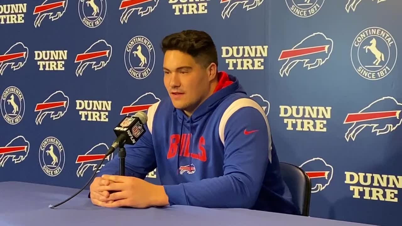 Bills guard Connor McGovern speaks to the media - YouTube