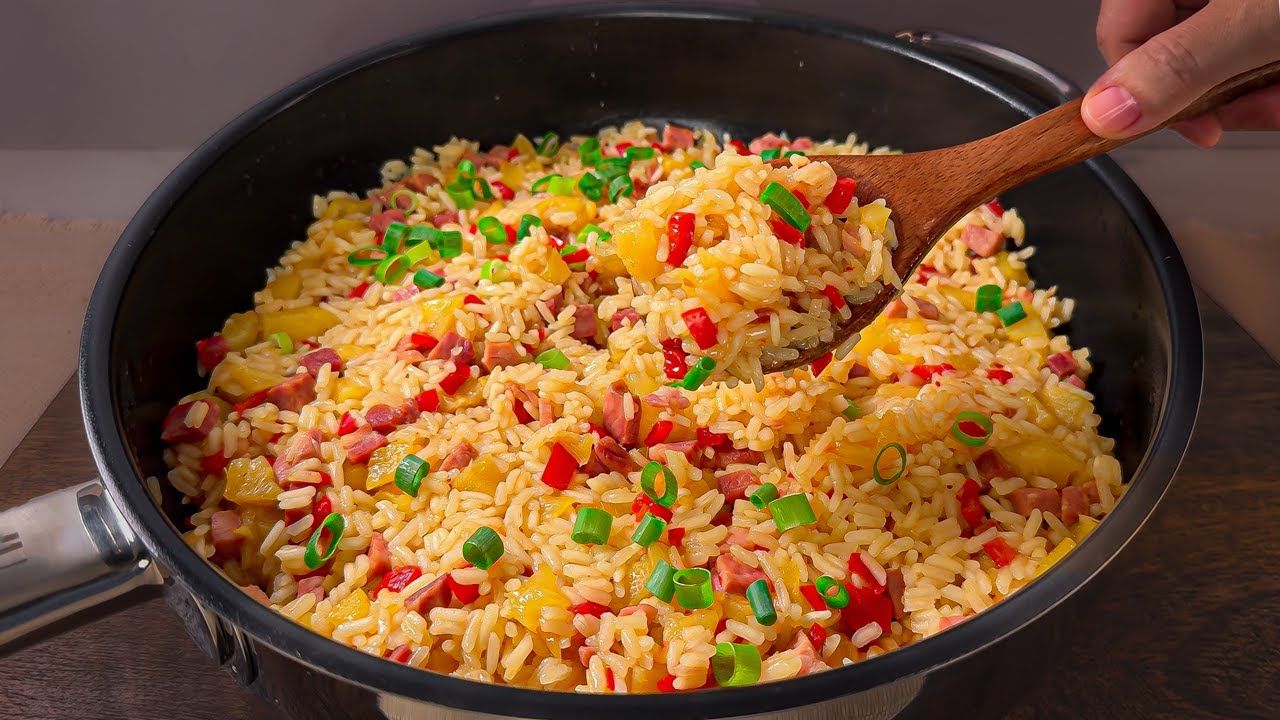 ️This rice recipe is so good! I could make it every week! Fast dinner ...