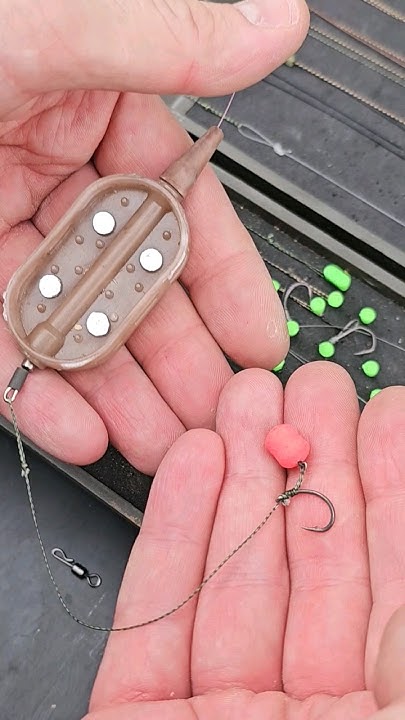 поводок для флэт фидера #рыбалка #ловлякарпа #флэтфидер #fishing # ...
