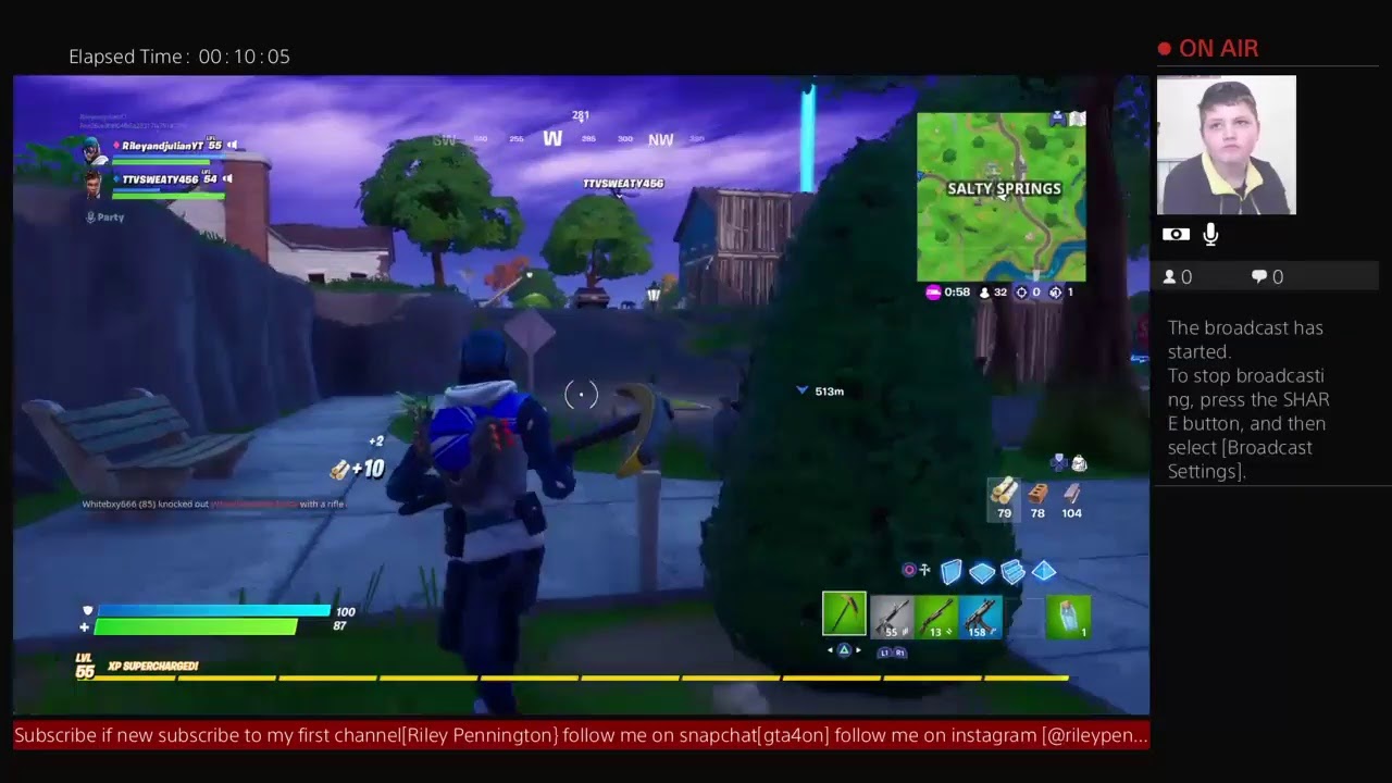 Fortnite with Riley and keairon - YouTube