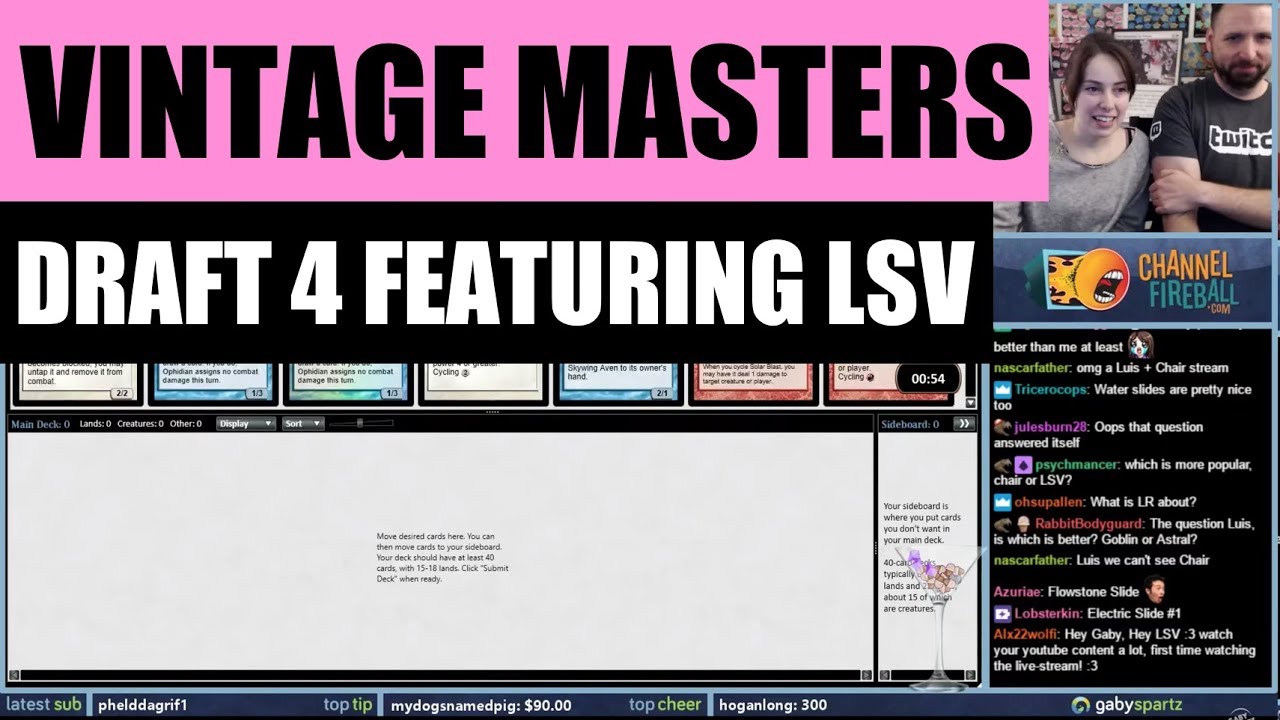 Vintage Masters Draft #4, Forcing Storm with LSV / Magic: The Gathering ...
