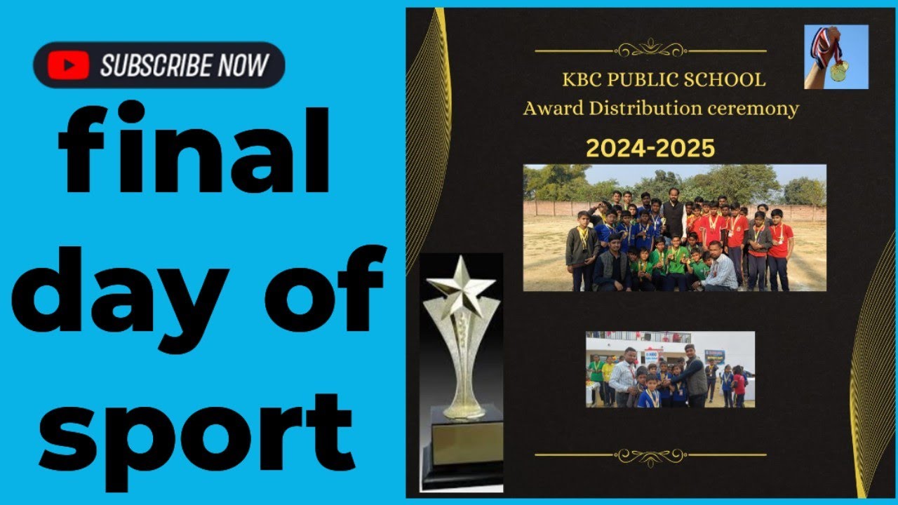 sports day 3 final 🏆☺️🥇 trophy distributor #cricket #sport #KBC public ...